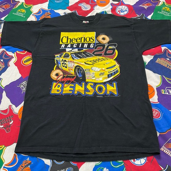 Nascar | Shirts | Vintage 998 Nascar Johnny Benson Cheerios Shirt ...